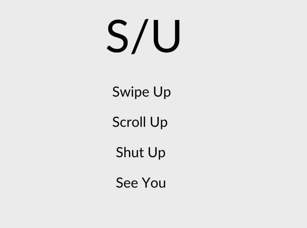 S/U Meaning in Texting and Social Media - Blendspace