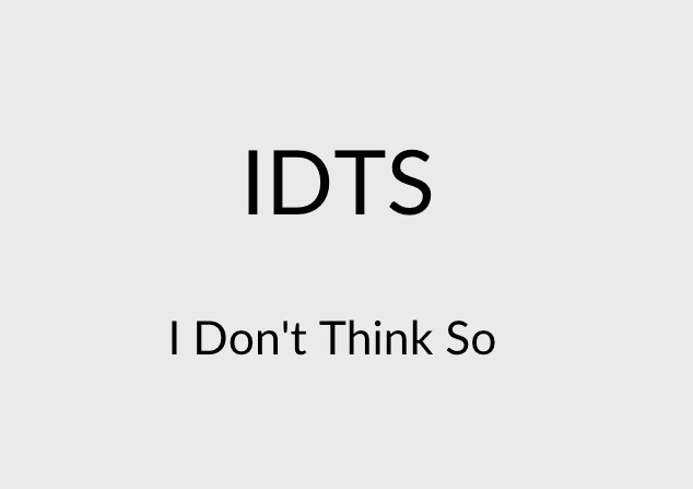 IDTS: The Friendly, Casual Acronym to Show Doubt in Conversations ...