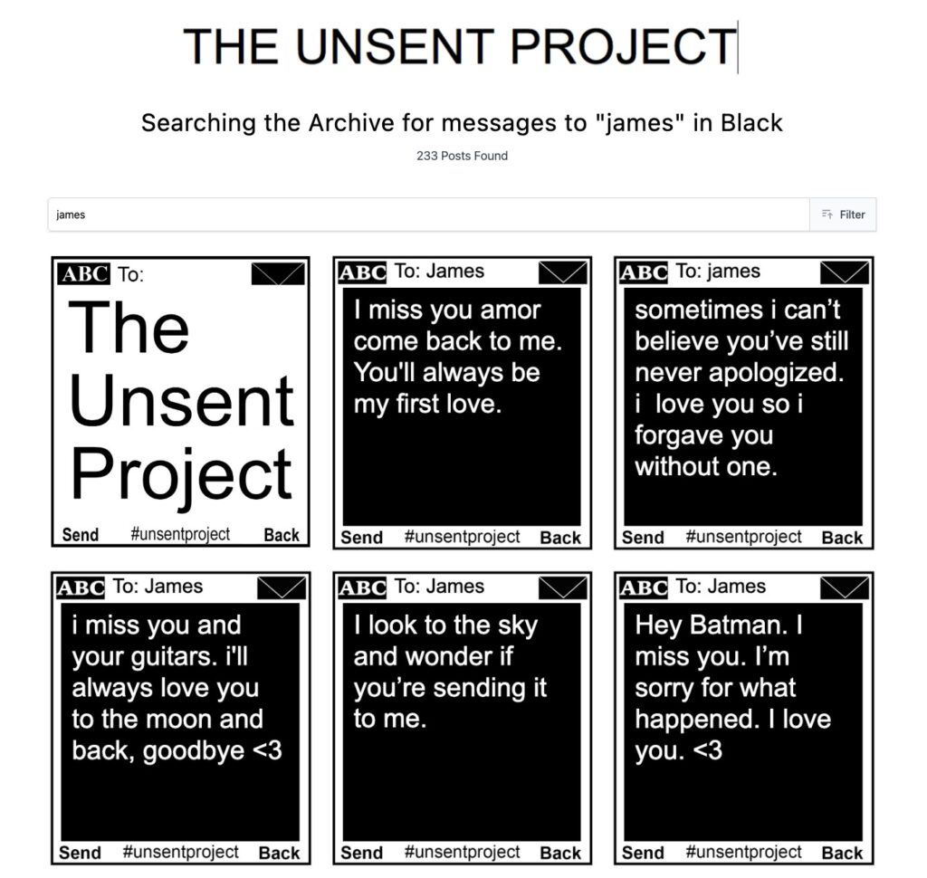 The Unsent Project: A Place for Unspoken Words and Colorful Emotions - Blendspace
